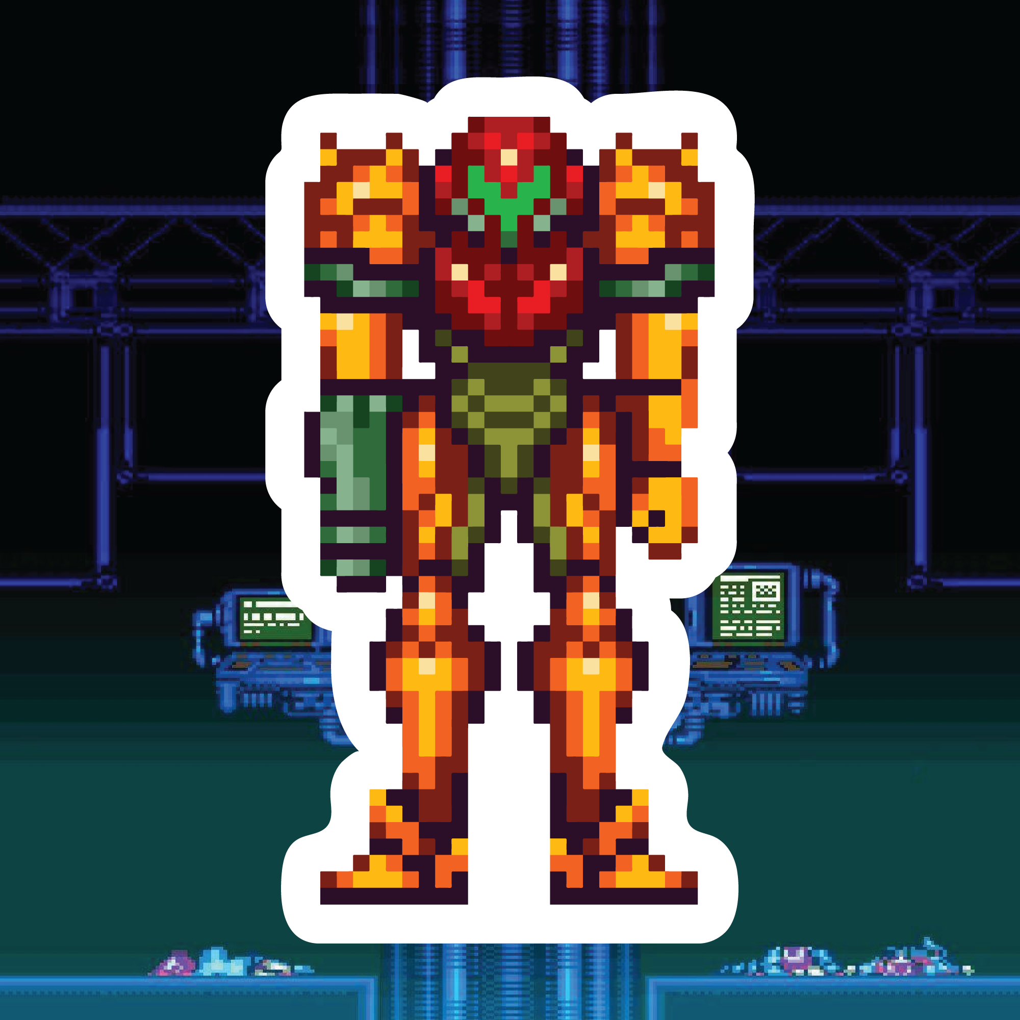 Samus Sticker | Metroid | Shop Falinks
